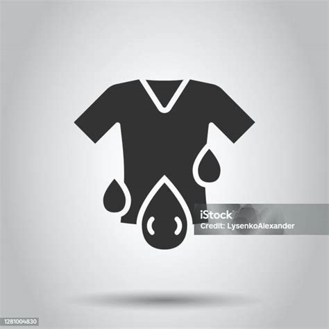 플랫 스타일로 티셔츠 세탁 아이콘 흰색 고립 된 배경에 옷 건조 벡터 그림 셔츠 세탁 사업 컨셉 T 셔츠에 대한 스톡 벡터 아트