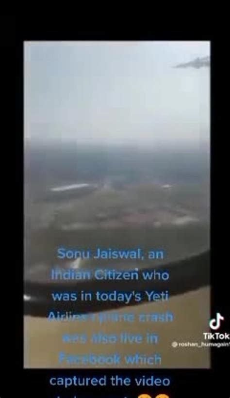 Passenger On Yeti Airlines Plane Crash Was Live One News Page Video