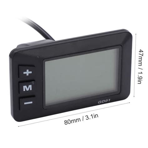 Contrôleur de moteur sans balais V V GD écran LCD X accélérateur au pouce C Kit de
