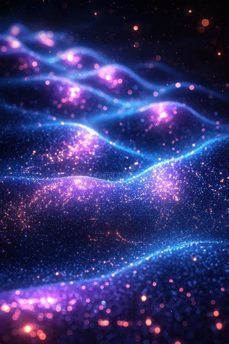 Abstract Digital Circuitry Background With Futuristic Glowing Colors And Patterns Stock Image