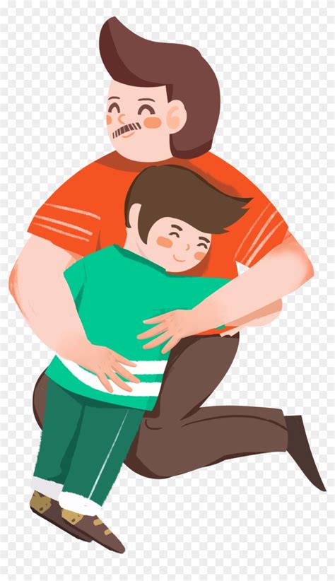 Father And Son Hugging Clipart Saurejo