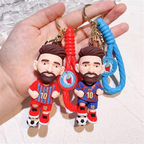 Superstar Messi And Inter Miami Hot Football Keyring Pendant