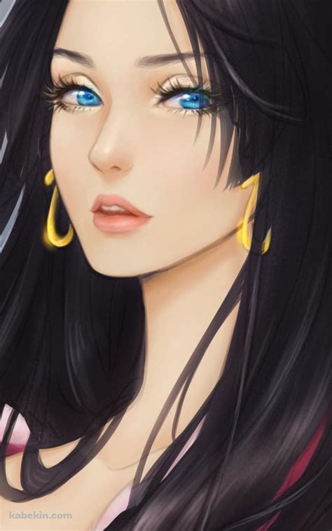 綺麗なボア・ハンコック One Piece ファンアートのandroid用のスマホ壁紙 800 X 1280 壁紙キングダム