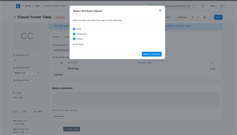 Creation Of Multiple Item Variants Doesnt Work · Issue 32062 · Frappeerpnext · Github