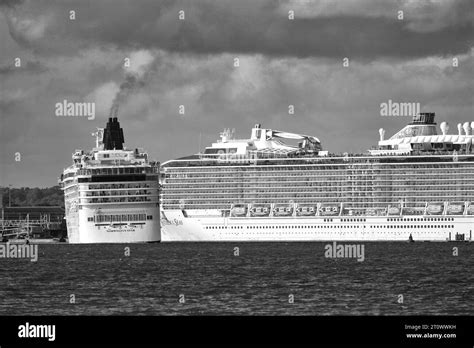 The Norwegian Cruise Line Cruise Ship Norwegian Star Backs From Her Berth Into The Deep Water