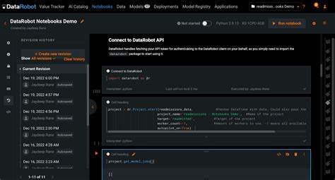 Datarobot Notebooks Enhanced Code First Experience For Rapid Ai