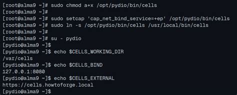 how to install pydio cells on almalinux 9