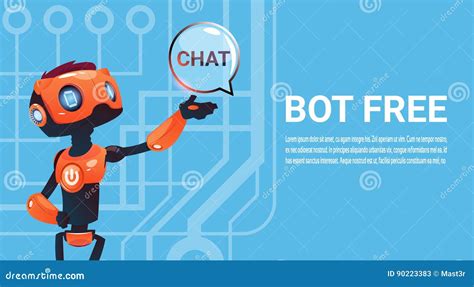 Free Chat Bot Robot Virtual Assistance Element Of Website Or Mobile Applications Artificial