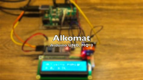 Alkomat zbudowany jest na płytce Arduino UNO i wykorzystuje czujnik MQ 3 YouTube