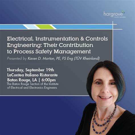 Hargrove Controls And Automation On Linkedin Join Teammate Karen Morton At The Baton Rouge Ieee