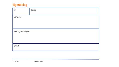Eigenbeleg Im Vr Smart Guide
