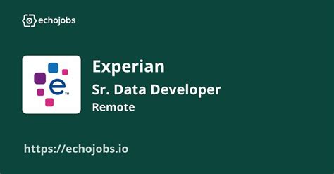 Experian Is Hiring Sr Data Developer Remote Experian Consumer