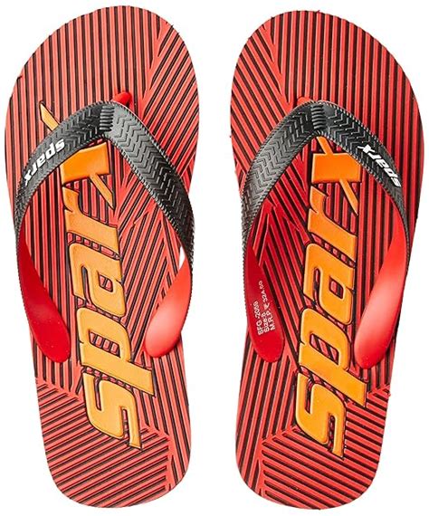 Sparx Mens Black And Red Flip Flops Thong Sandals 8 Ukindia 42 Eu