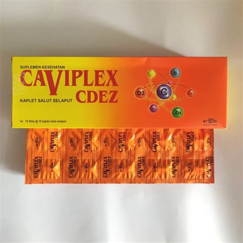 Jual Caviplex Cdez 1 Strip 10 Kaplet Salut Selaput Shopee Indonesia