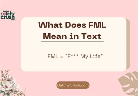 What Does Fml Mean In Text Real Meaning Usage And Examples 📱