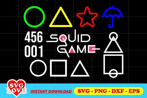 Squid Game Symbol Svg Gravectory Squid Games Squid Svg