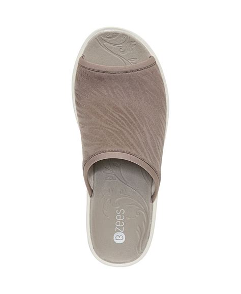Bzees Deluxe Washable Slide Wedge Sandals Macys