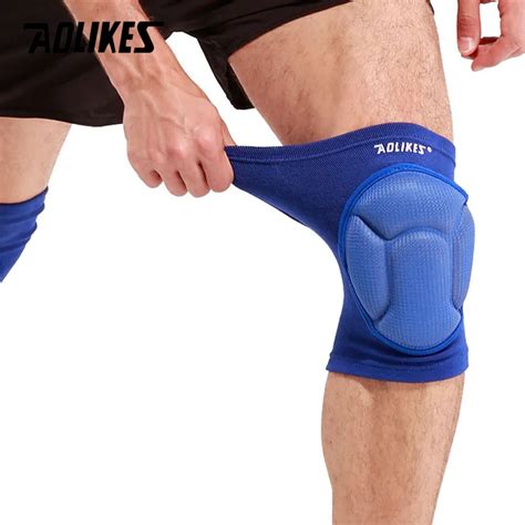 Aolikes 1 Pair Thickening Football Volleyball Extreme Sports Knee Pads