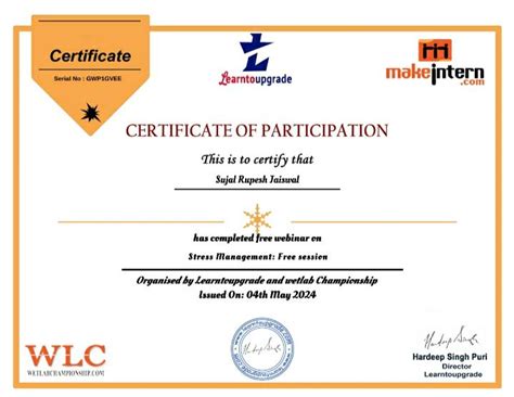 Sujal Jaiswal On Linkedin Learntoupgradeandwetlabchampionship