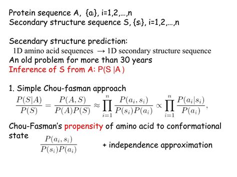 Ppt A Hidden Markov Model For Protein Secondary Structure Prediction Powerpoint Presentation