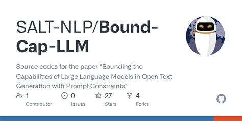 GitHub SALT NLP Bound Cap LLM Source Codes For The Paper Bounding The Capabilities Of Large
