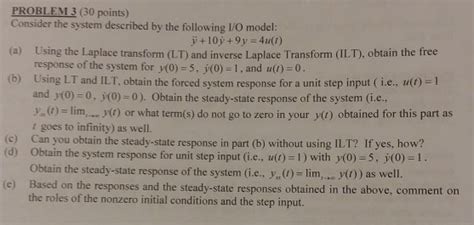 Solved Problem 3 30 Points Consider The System Described
