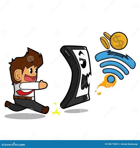 Businessman Wifi Concept Stock Vector Illustration Of Coin 55671803