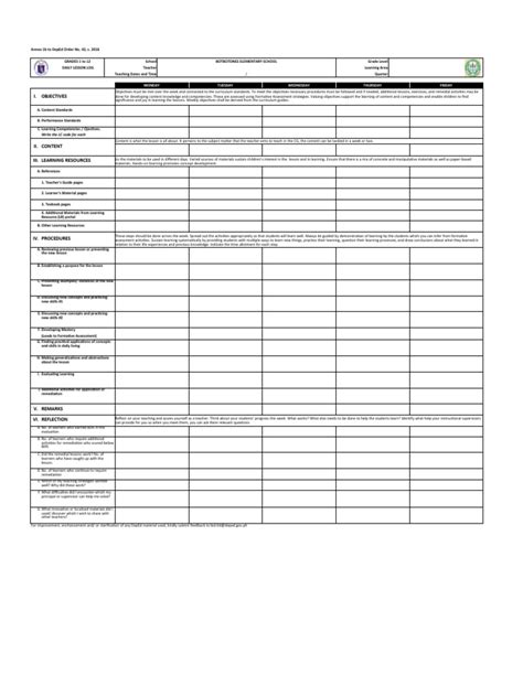 Daily Lesson Log Esp 10 1st Quarter Pdf