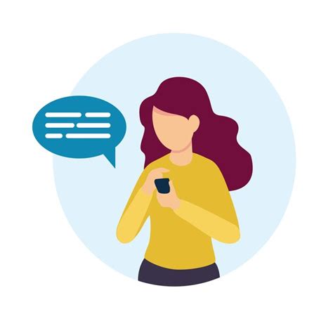 Premium Vector Vector Flat Illustration Of Young Working Girl Using