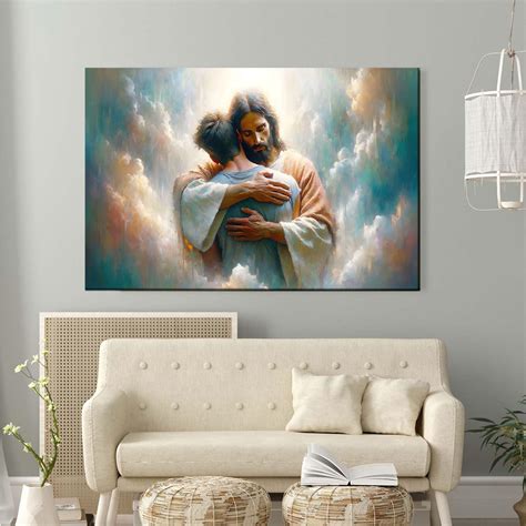 Man Hugs Jesus