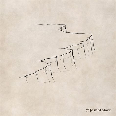 How To Draw A Plateau Map Effects Fantasy Map Landscape Drawing