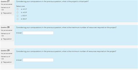 solved question 26 not yet answered given the network