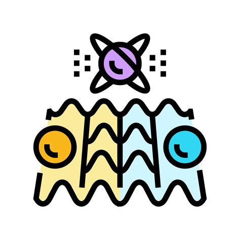 Simulation Quantum Technology Color Icon Vector Illustration Vector Art At Vecteezy