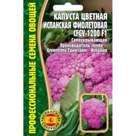 Капуста цветная Испанская Фиолетовая CFGV-1200 F1 10шт (Ред.сем) купить ...