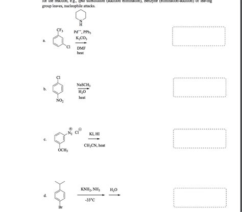 Solved For The Reaction E G Lpso Substitution Addition Chegg