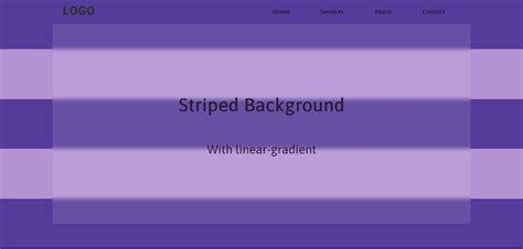 How To Implement Striped Backgrounds With Css
