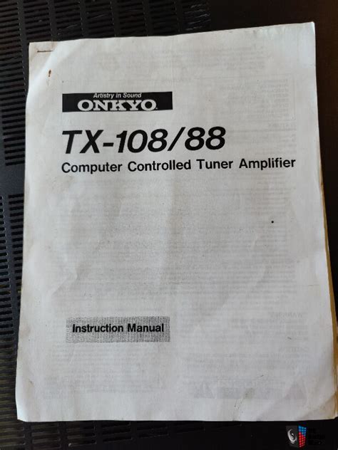 Onkyo Integra Tx 108 Computer Controlled Tuner Amplifier Receiver Photo 4600723 Us Audio Mart
