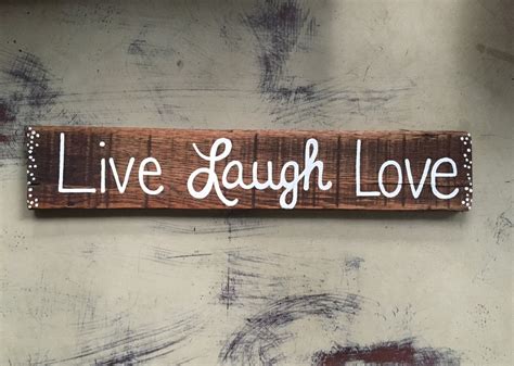Live Laugh Love Sign Wood Sign Rustic Wall Decor Wall Art
