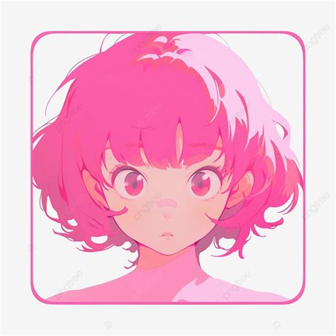 Pink Cartoon Square Button Cartoon Clipart Square Clipart Button