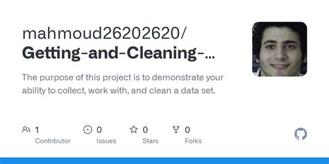 Github Mahmoud Getting And Cleaning Some Data With R The Purpose Of This Project Is