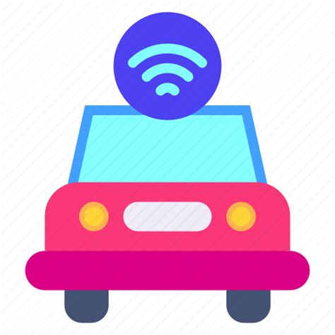 Car Vehicle Smart Technology Wireless Wifi Icon Download On Iconfinder