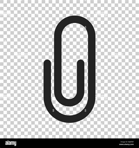 Paper Clip Attachment Vector Icon Paperclip Illustration On Isolated