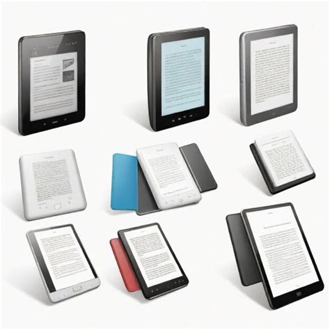 Ereader Detailed Vector Set Premium Ai Generated Vector