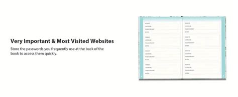 Password Book Alphabetical Tabs Password Keeper Internet Temu