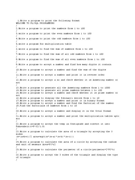 plsql exercises pdf database transaction area