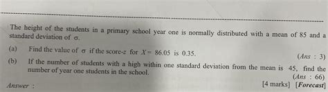Norm Distribution Rgcse