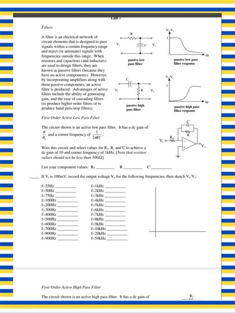 Filters V Passive Low Pass Filter Passive Low Pass Chegg