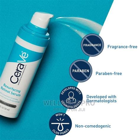 Cerave Resurfacing Retinol Serum For Post Acne Marks 30ml Wellness Pro