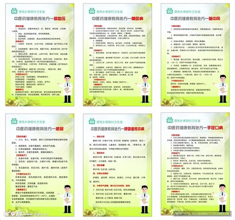 健康教育处方彩页设计图 医疗保健 生活百科 设计图库 昵图网
