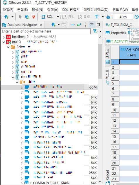 메인페이지 개편 5 Dbeaver Oracle 백업